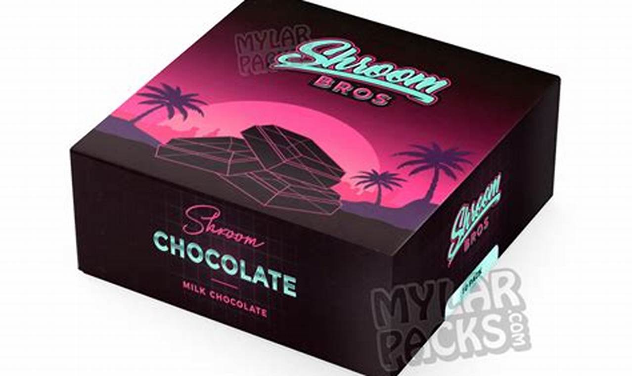 Safe & Stylish Shroom Chocolate Bar Packaging
