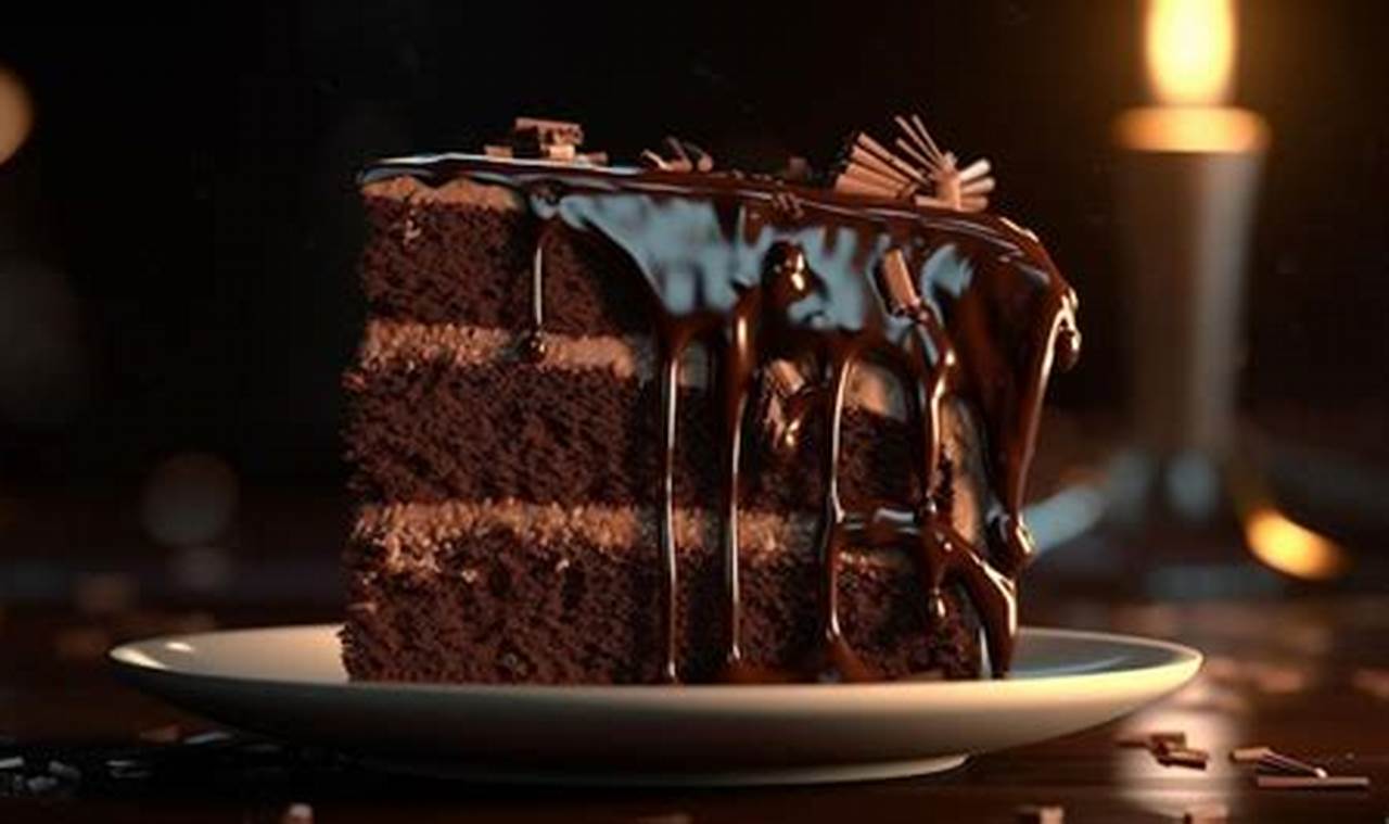 Delicious Chocolate Cake 8k Wallpaper Backgrounds