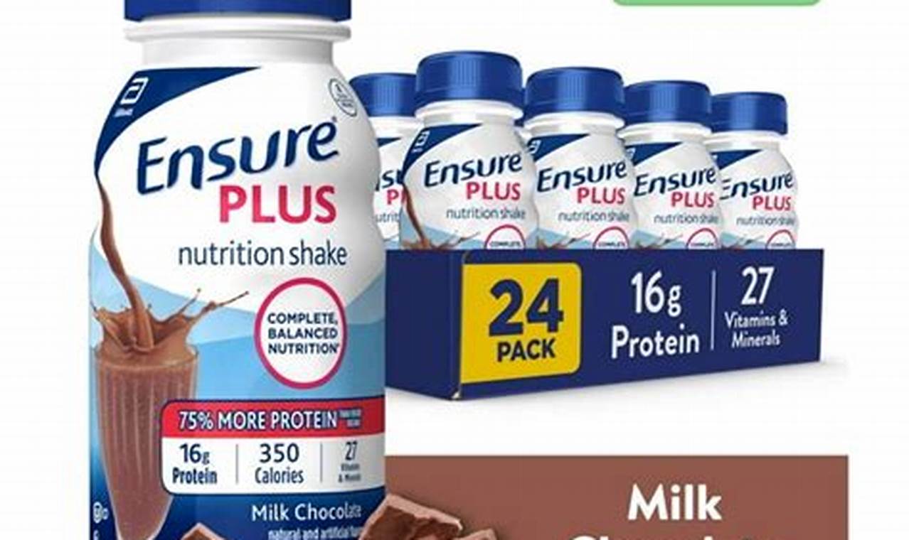 Buy Ensure Plus Milk Chocolate 24-Pack Online
