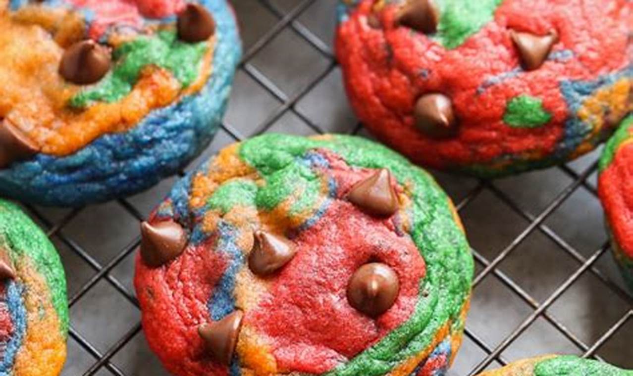 Rainbow Chocolate Chip Cookies: A Colorful Treat