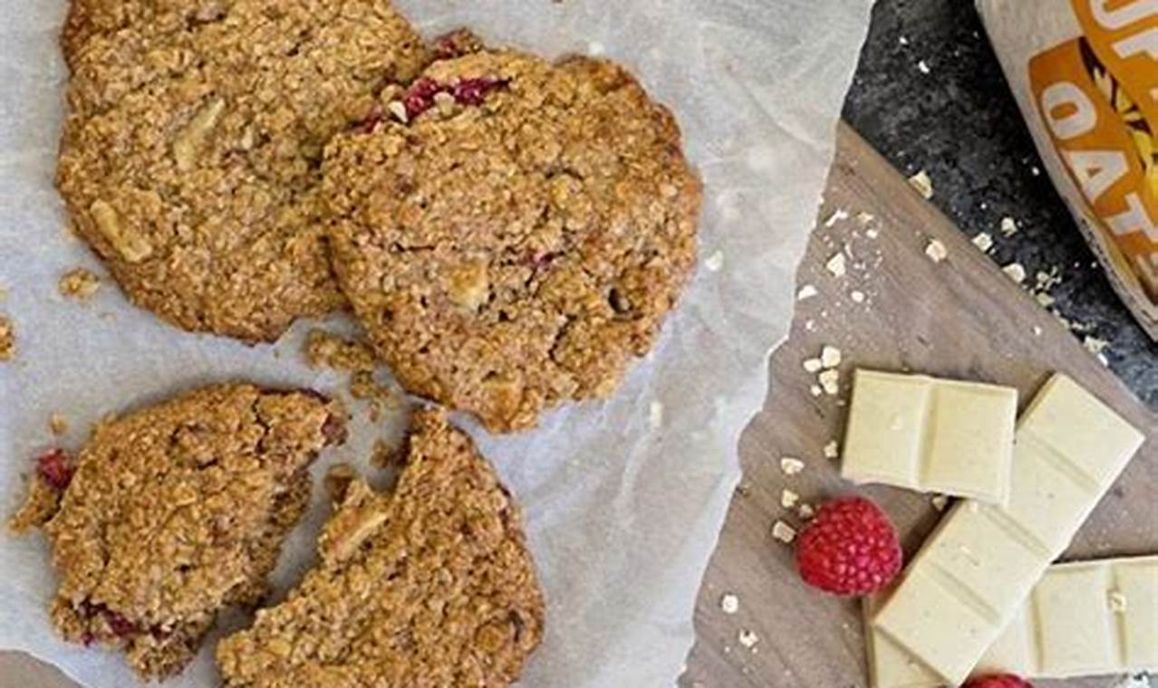 Chewy White Chocolate Oat Cookies Recipe