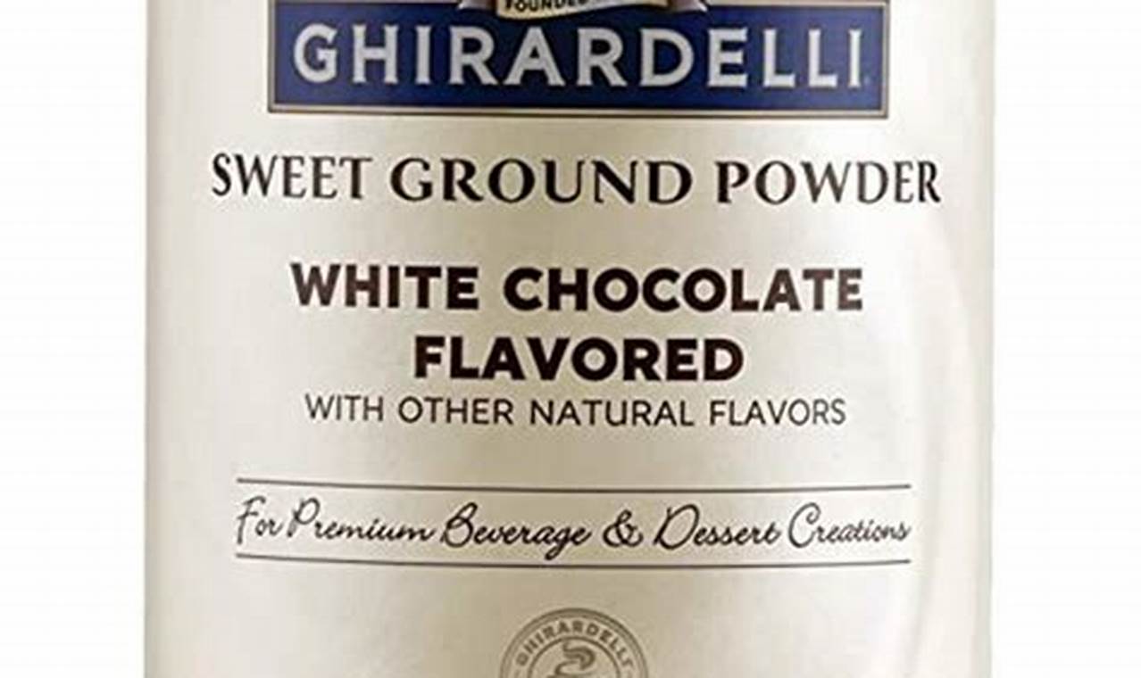 Premium Powdered White Chocolate Guide