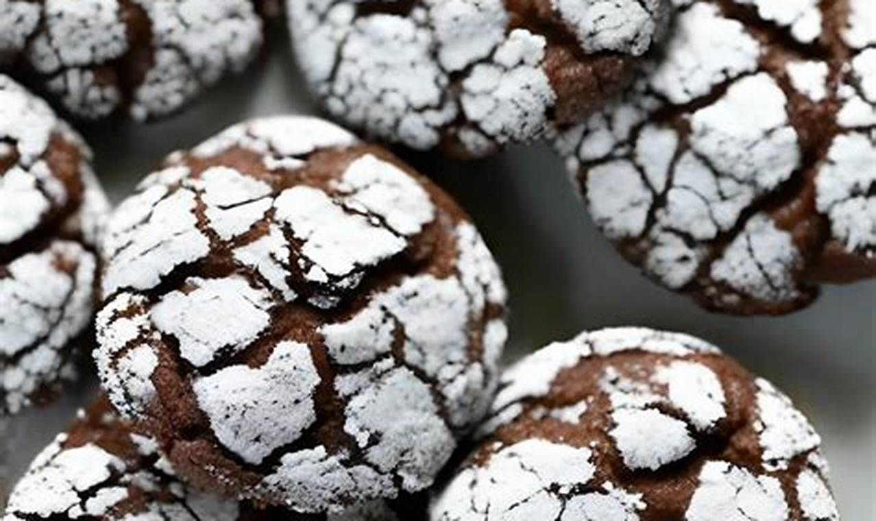 Best Chocolate Sambuca Crinkle Cookies Recipe