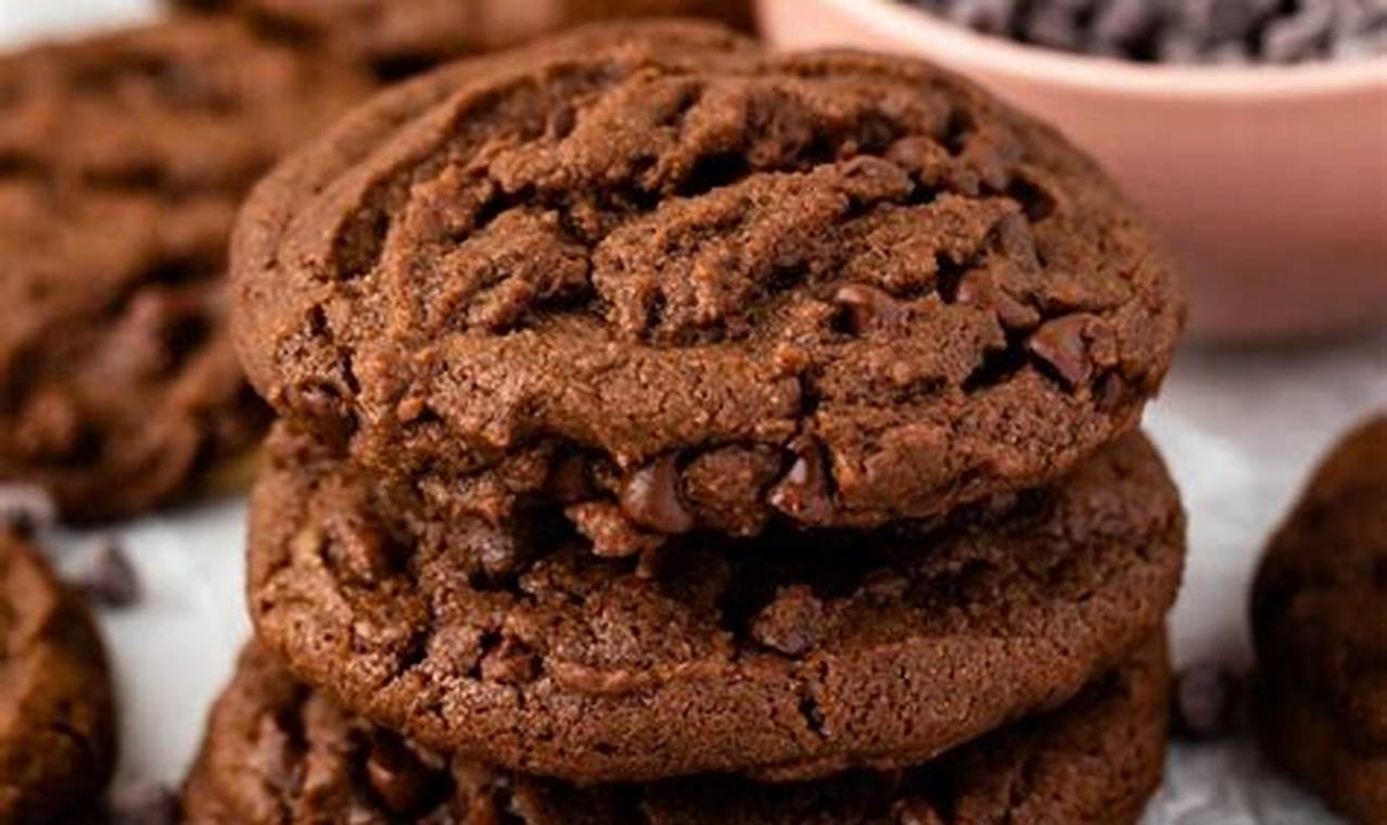 Best Small Batch Double Chocolate Chip Cookies Ever