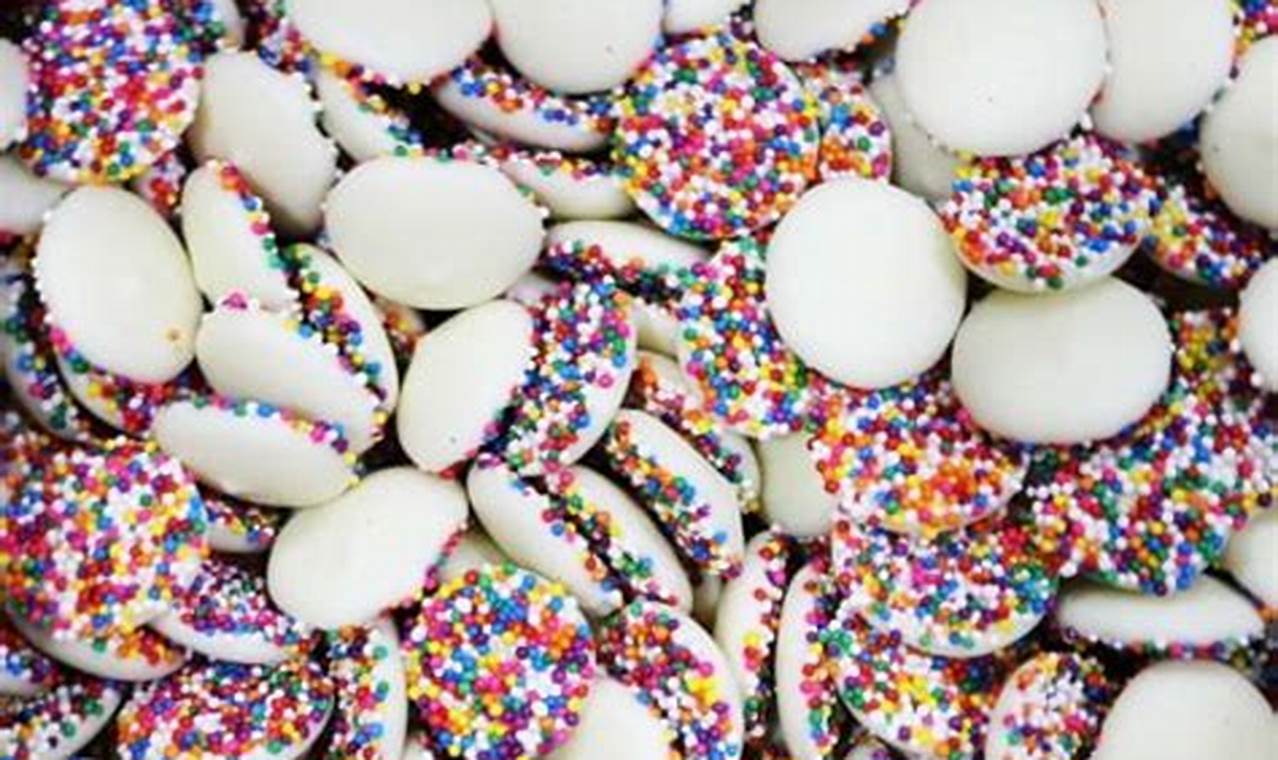 Delightful White Chocolate Nonpareil Treats