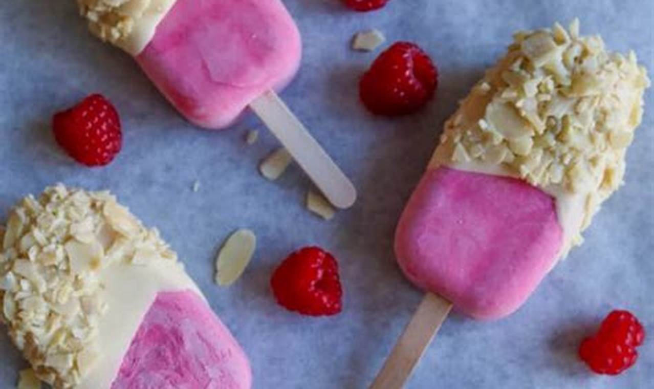 Cool White Chocolate Raspberry Ice Cream Bars Recipe