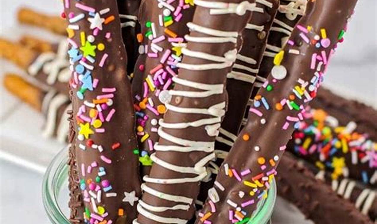 Gourmet Chocolate Coated Pretzel Sticks Recipes